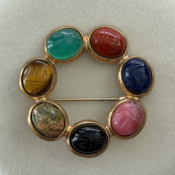 The Museum Company | Jewelry | Vintageantique Scarab Pin | Poshmark